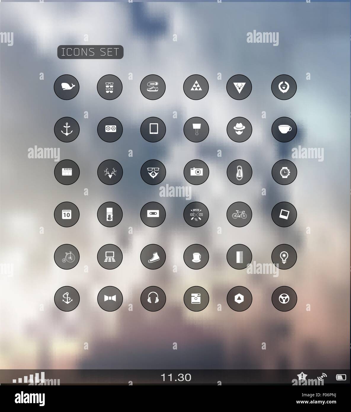 Set of web icons Stock Vector Image & Art - Alamy