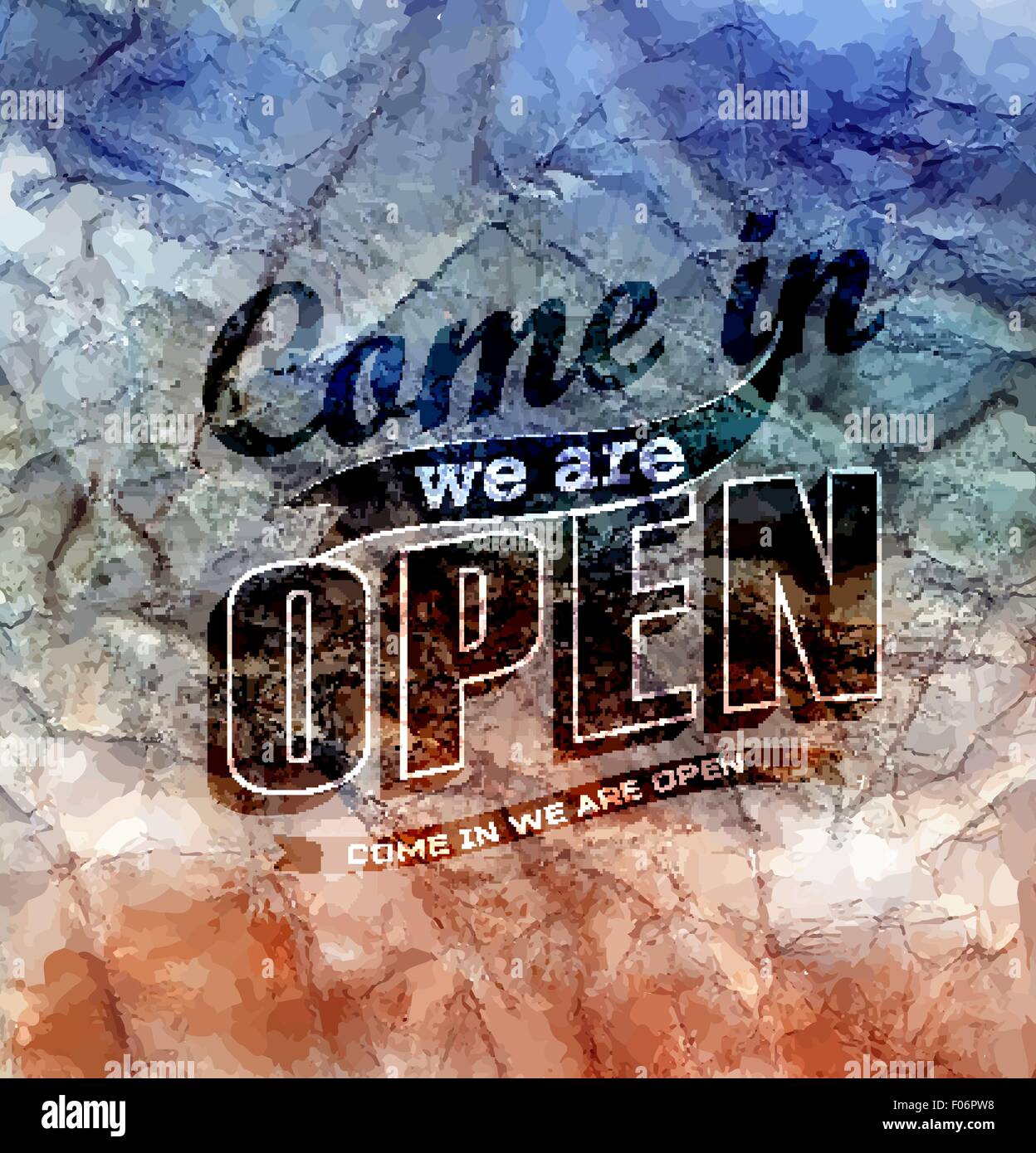 Open and Closed Vintage retro signs Stock Vector Image & Art - Alamy