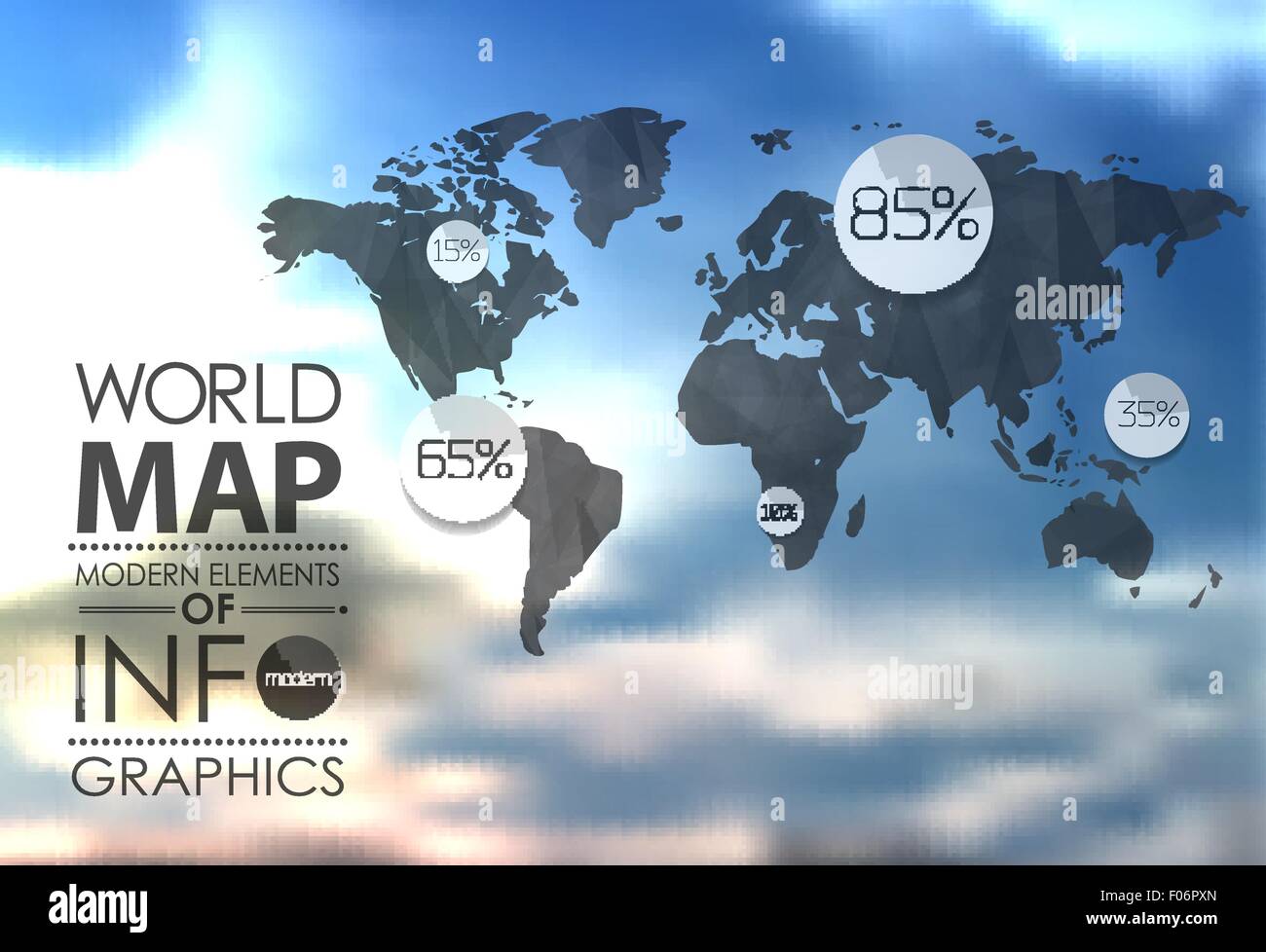World Map and Information Graphics Stock Vector Image & Art - Alamy
