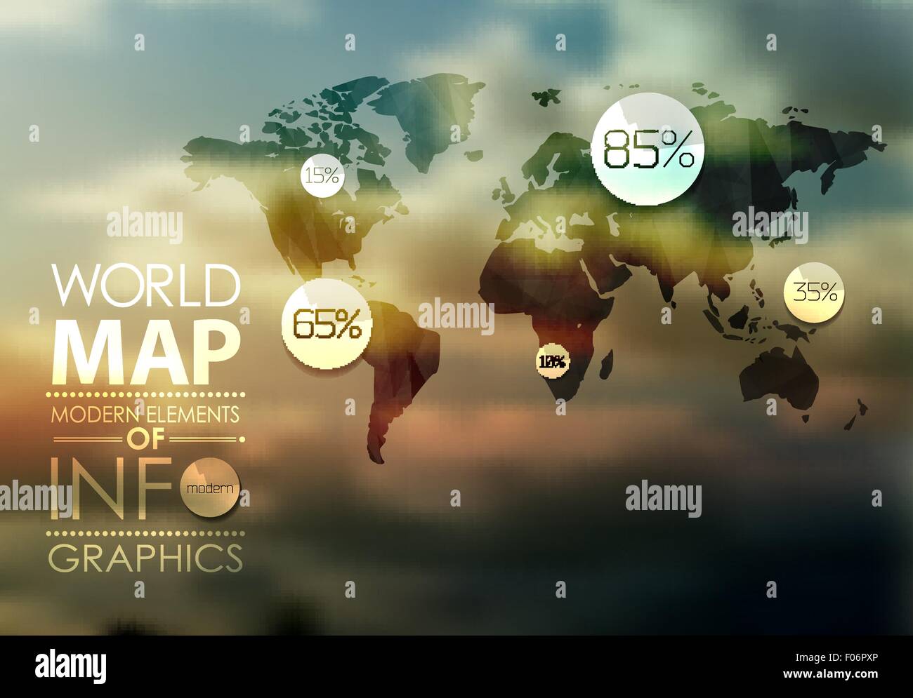 World Map and Information Graphics Stock Vector Image & Art - Alamy