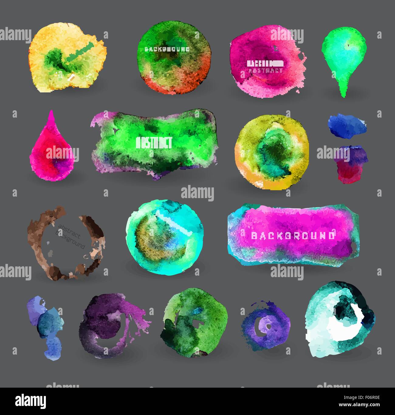 watercolor design elements Stock Vector Image & Art - Alamy