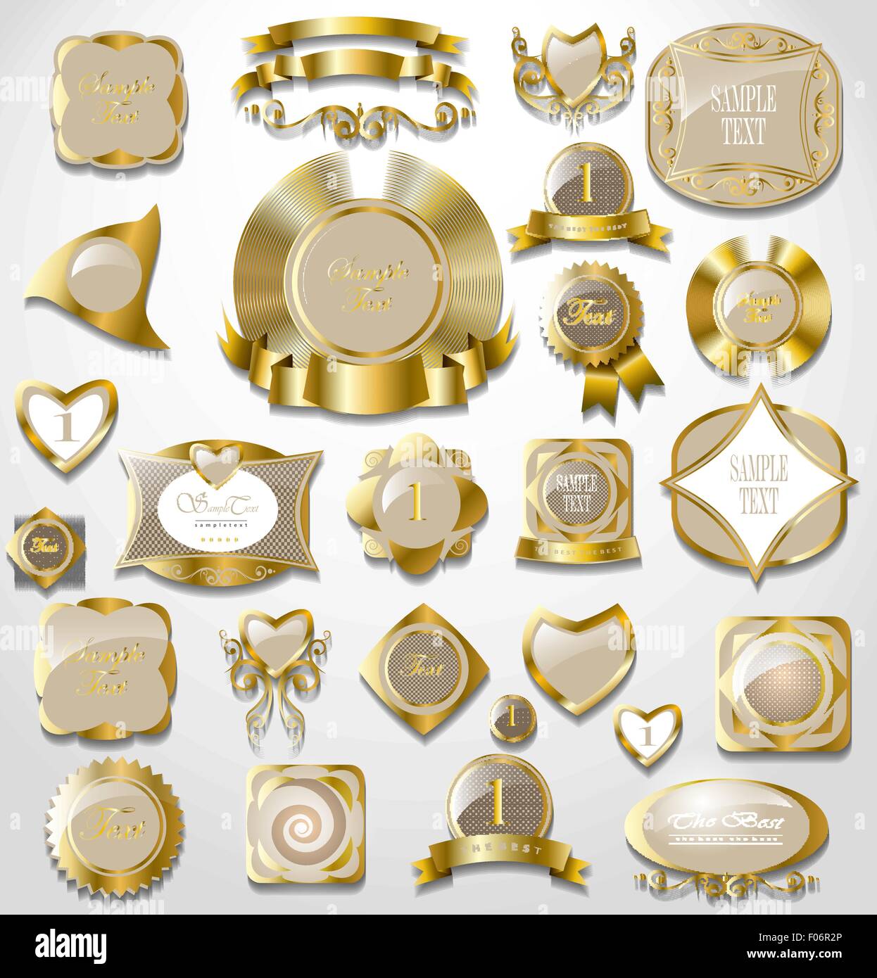 gold card set Stock Vector Image & Art - Alamy