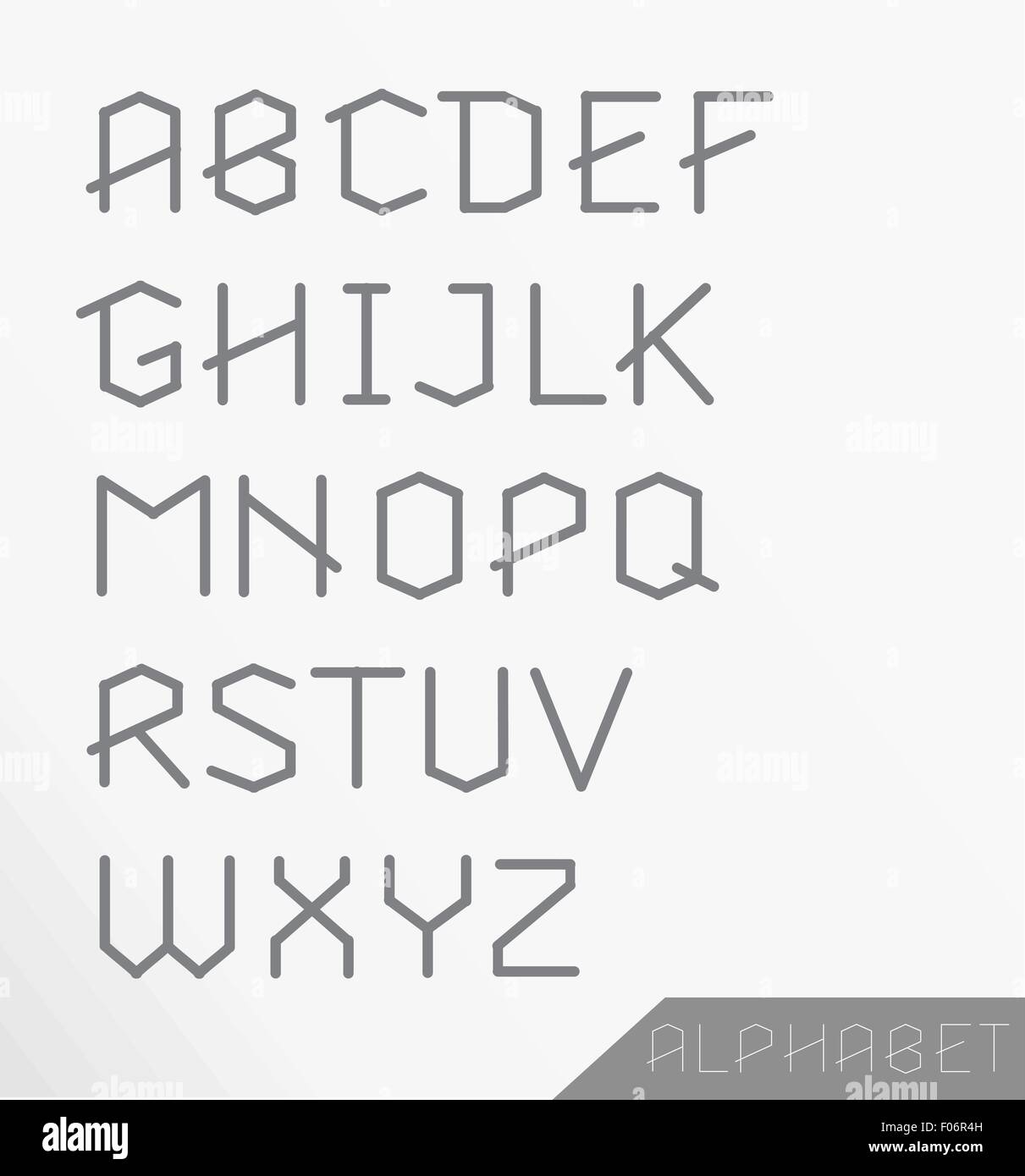 Graphic Alphabet Set Stock Vector Image & Art - Alamy