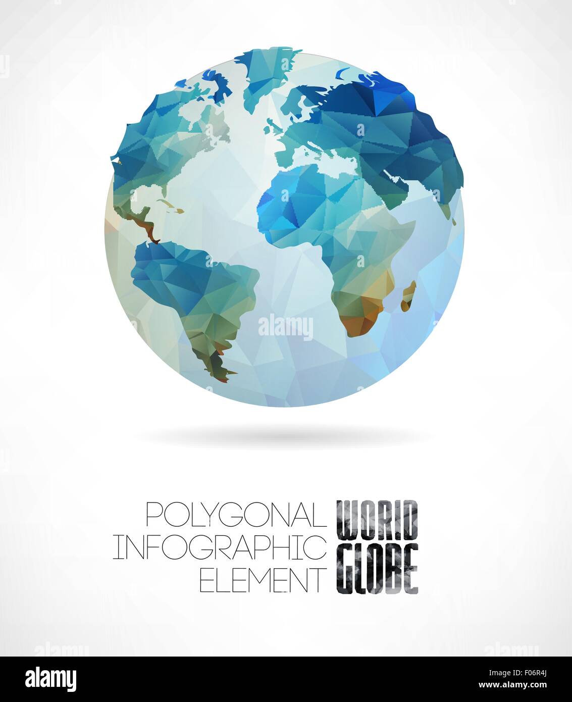 Triangular world map hi-res stock photography and images - Alamy