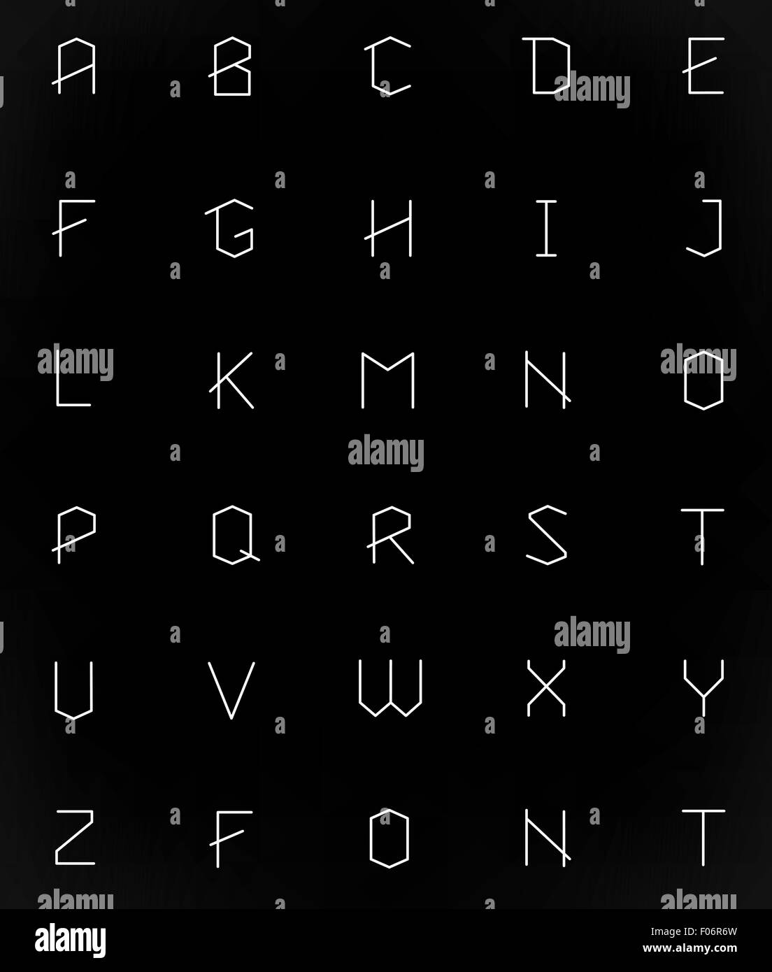 Alphabet structure Black and White Stock Photos & Images - Alamy