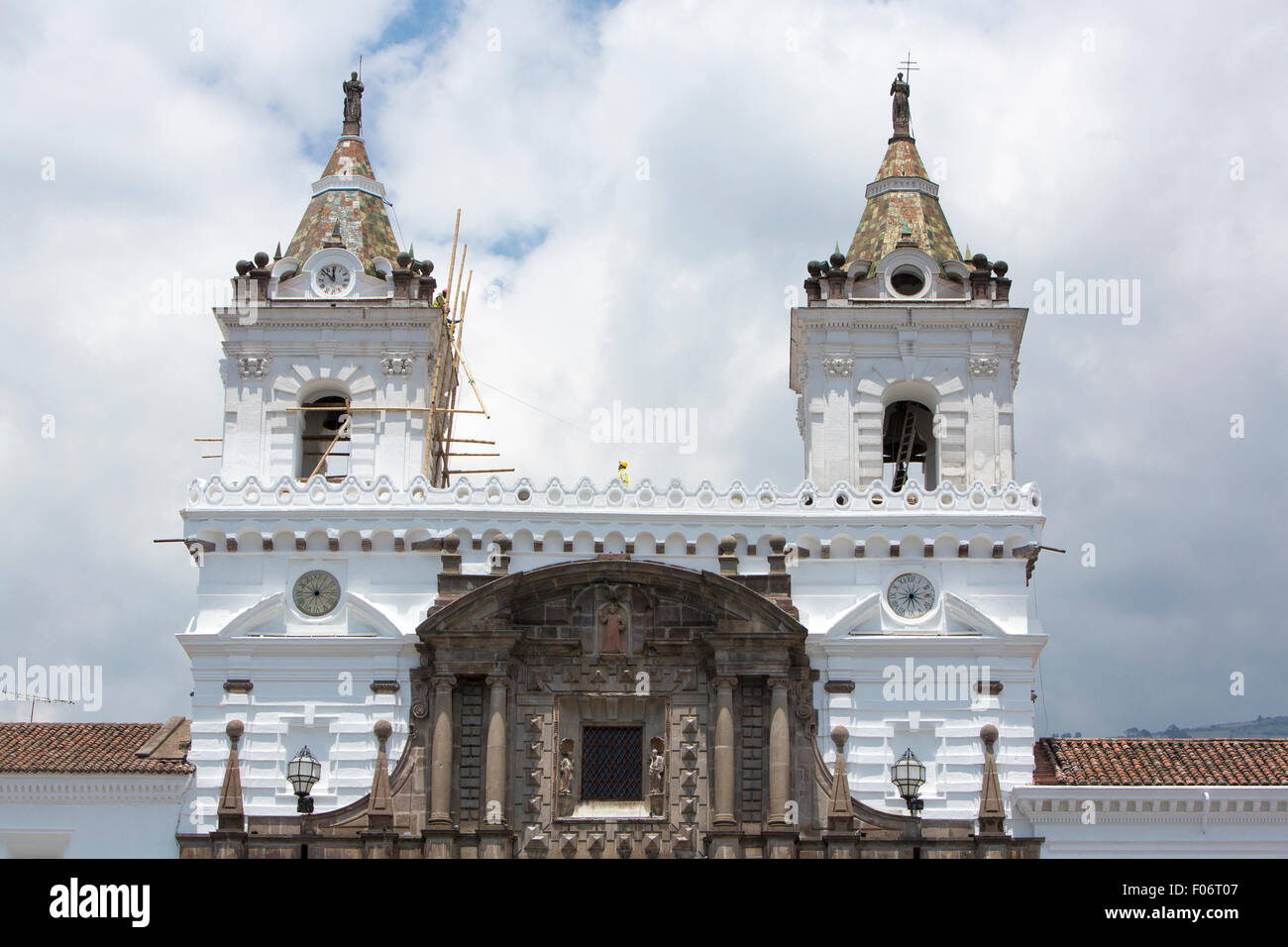 Church and Monastery of St. Francis in the historic center of Quito ...