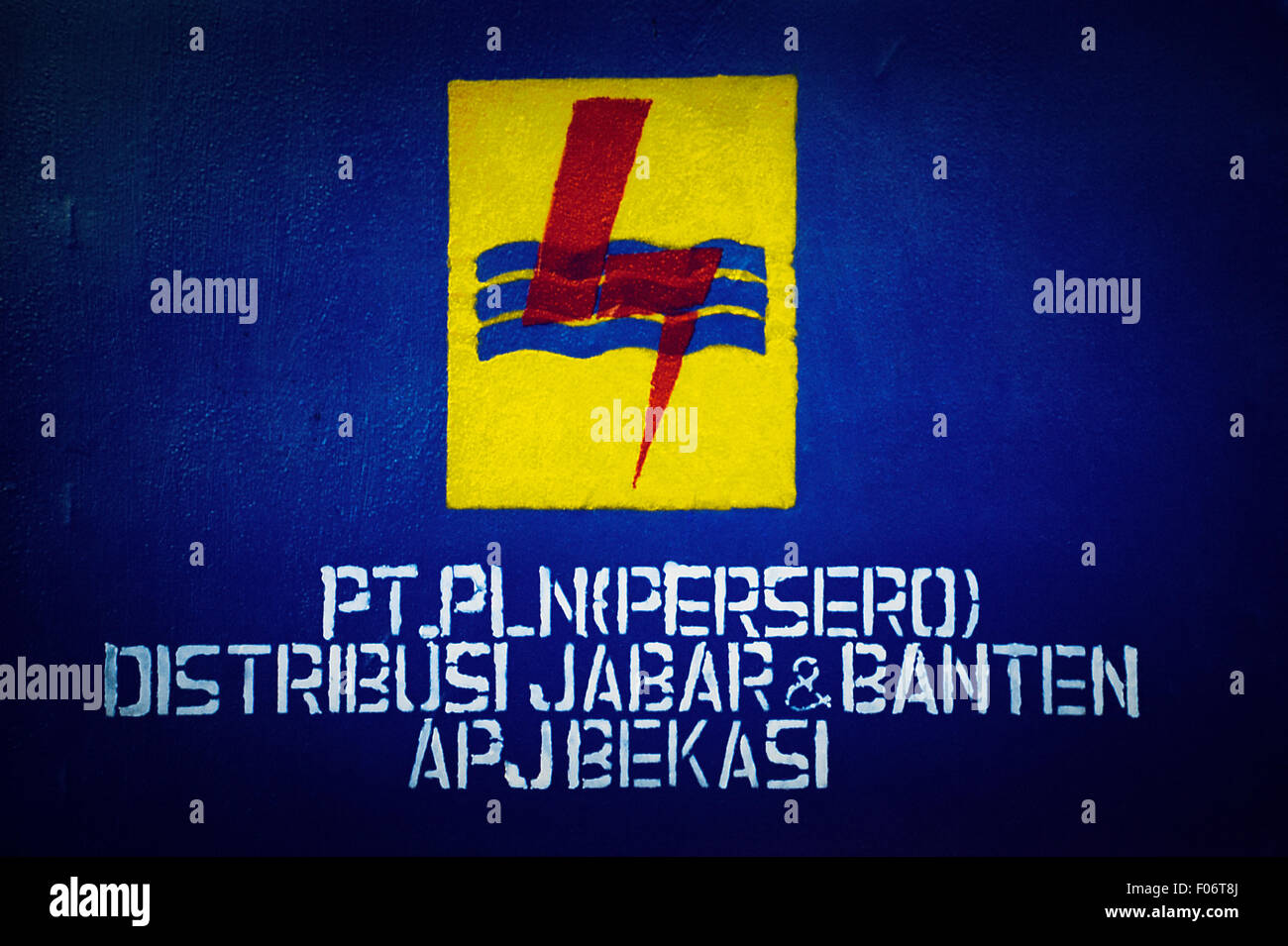 Logo of PLN (Indonesian state electricity company Stock Photo - Alamy