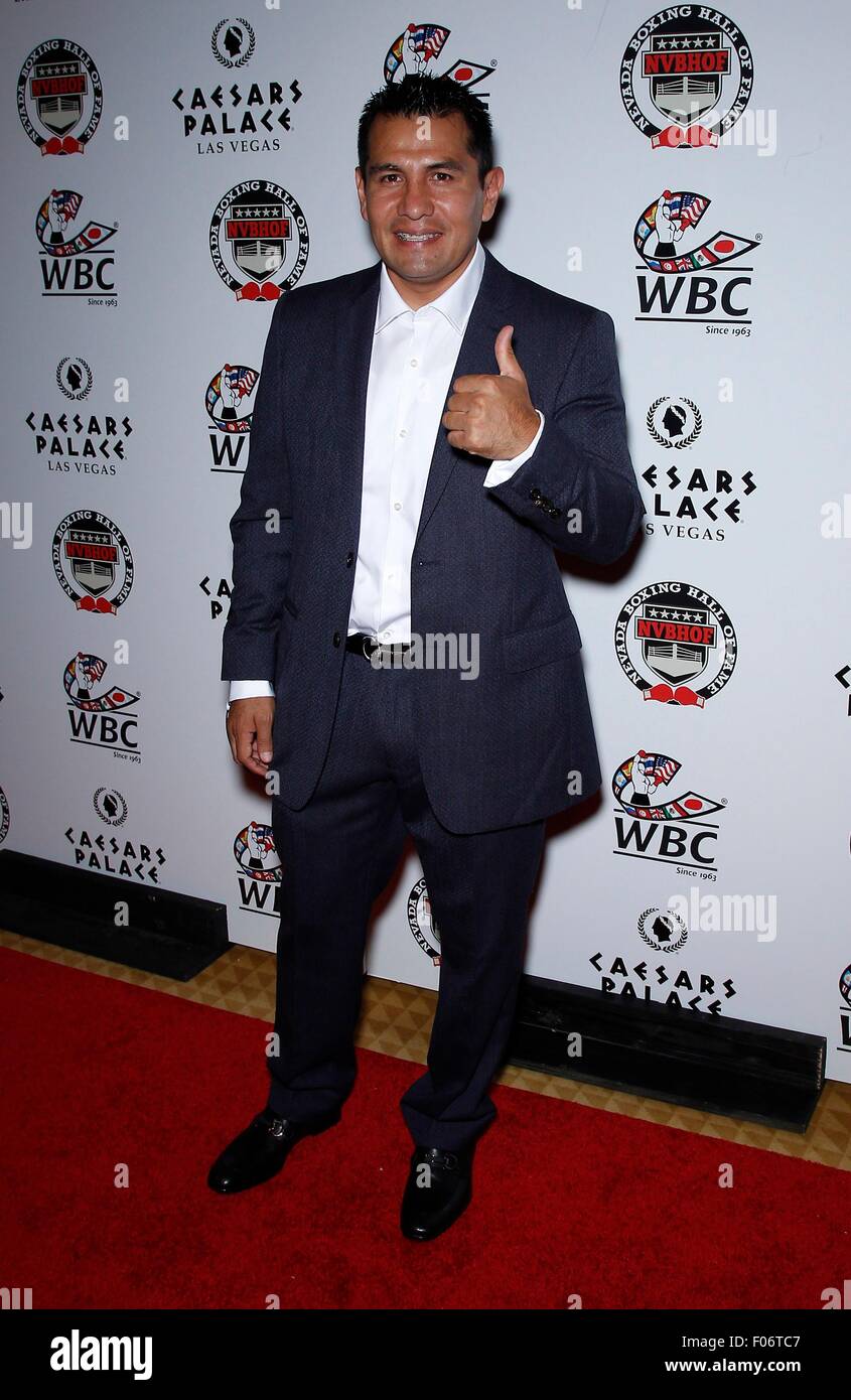 Las Vegas, NV, USA. 8th Aug, 2015. Marco Antonio Barrera at the ...
