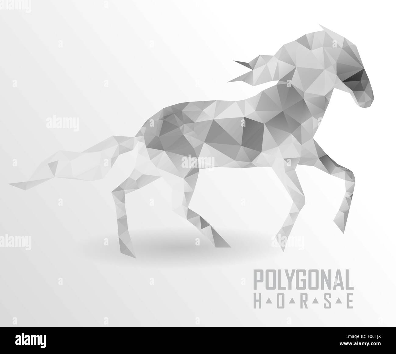 Abstract polygonal horse. Geometric hipster illustration Stock Vector ...