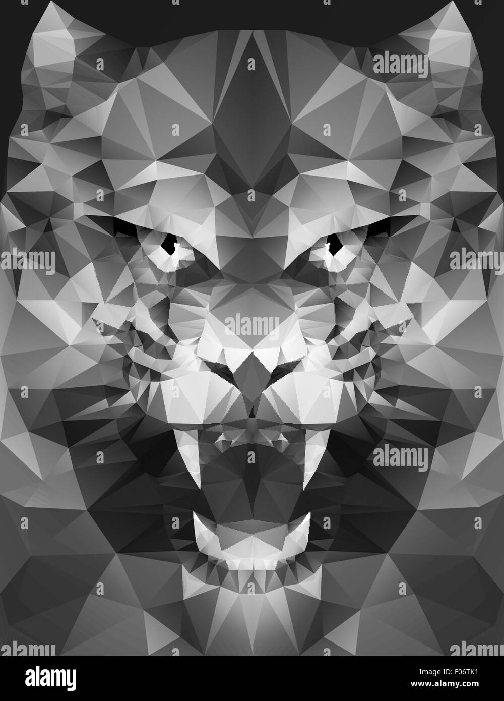 Abstract polygonal tiger Stock Vector Image & Art - Alamy