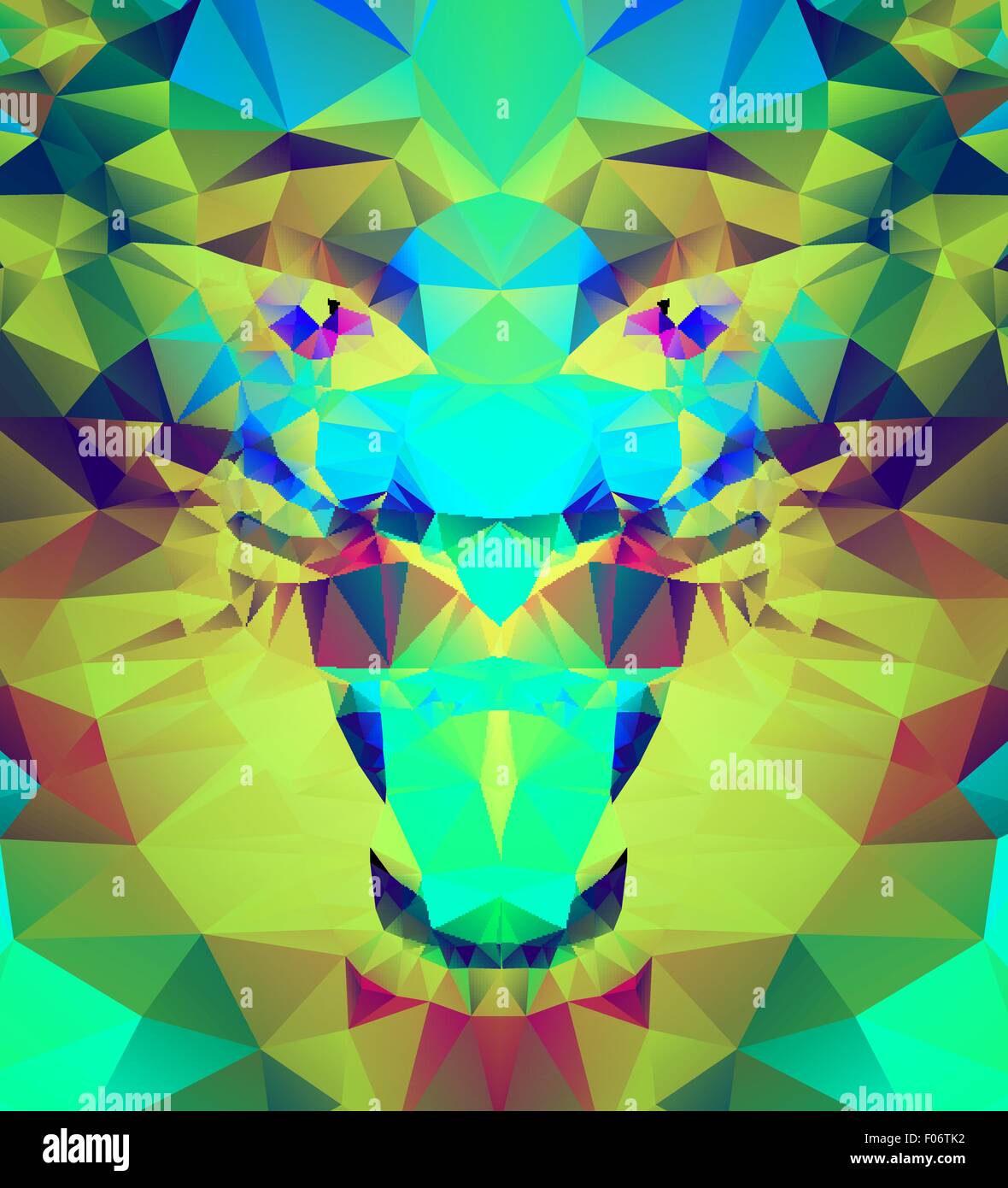 Abstract polygonal tiger Stock Vector Image & Art - Alamy