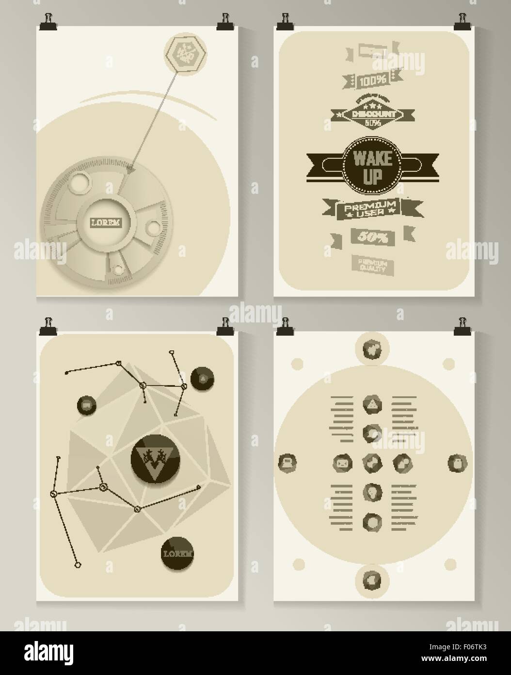 Modern infographic poster. Background Stock Vector Image & Art - Alamy