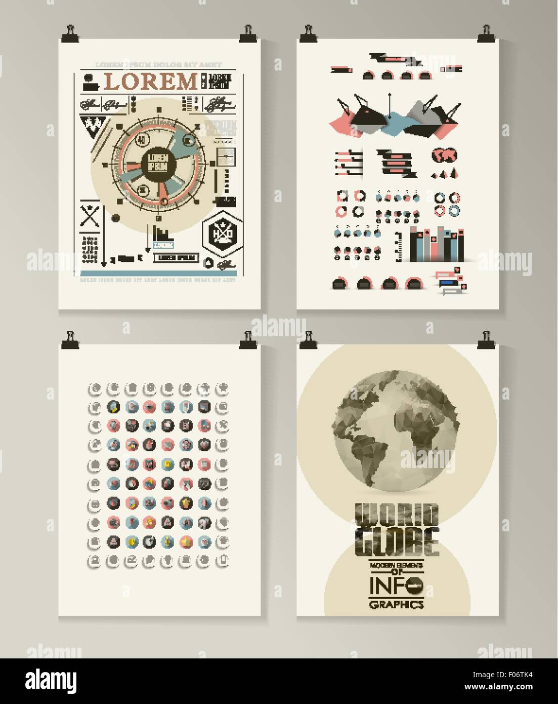 Modern infographic poster. Background Stock Vector Image & Art - Alamy