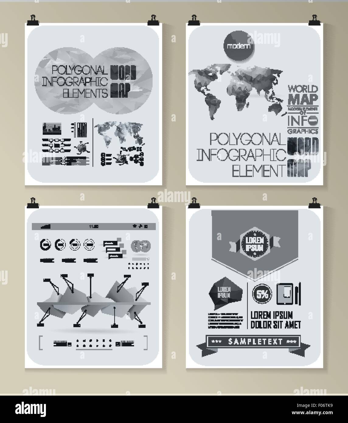 Modern infographic poster. Background Stock Vector Image & Art - Alamy