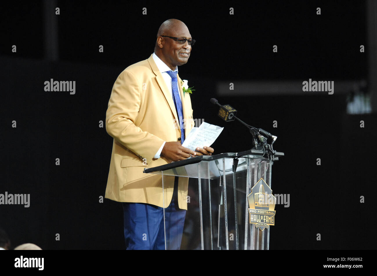 August 8th, 2015: Charles Haley during the 2015 Pro Football Hall of ...