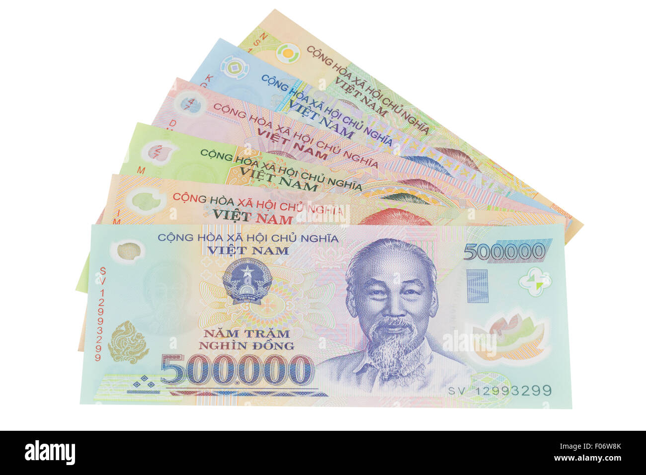 Vietnamese banknotes in various denominations Stock Photo - Alamy