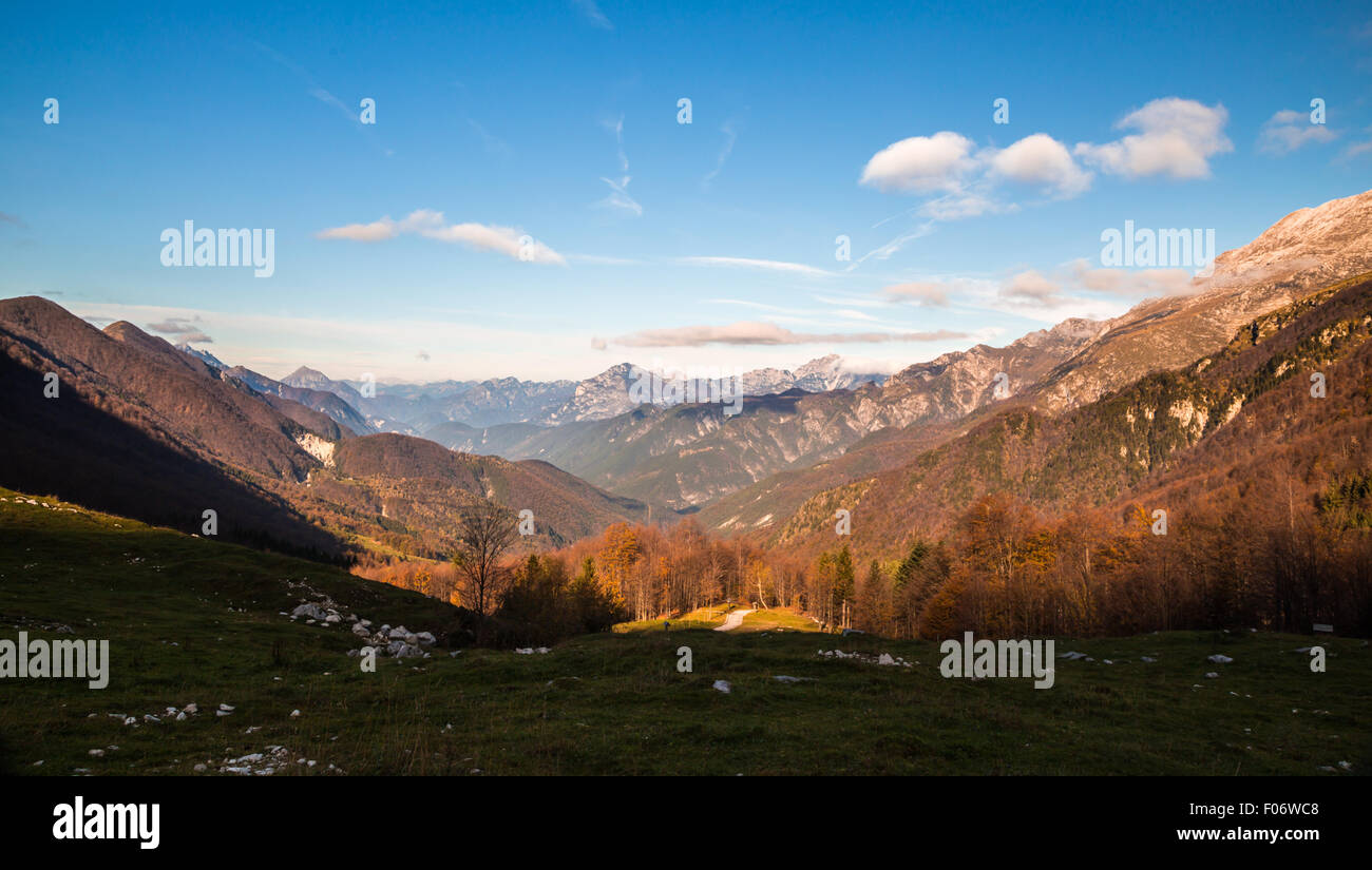 Fall is coming in the italian alps Stock Photo - Alamy