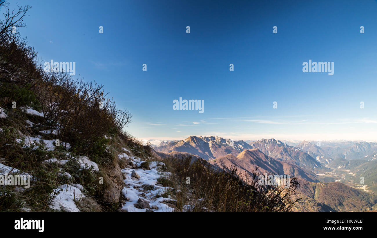 Fall is coming in the italian alps Stock Photo - Alamy