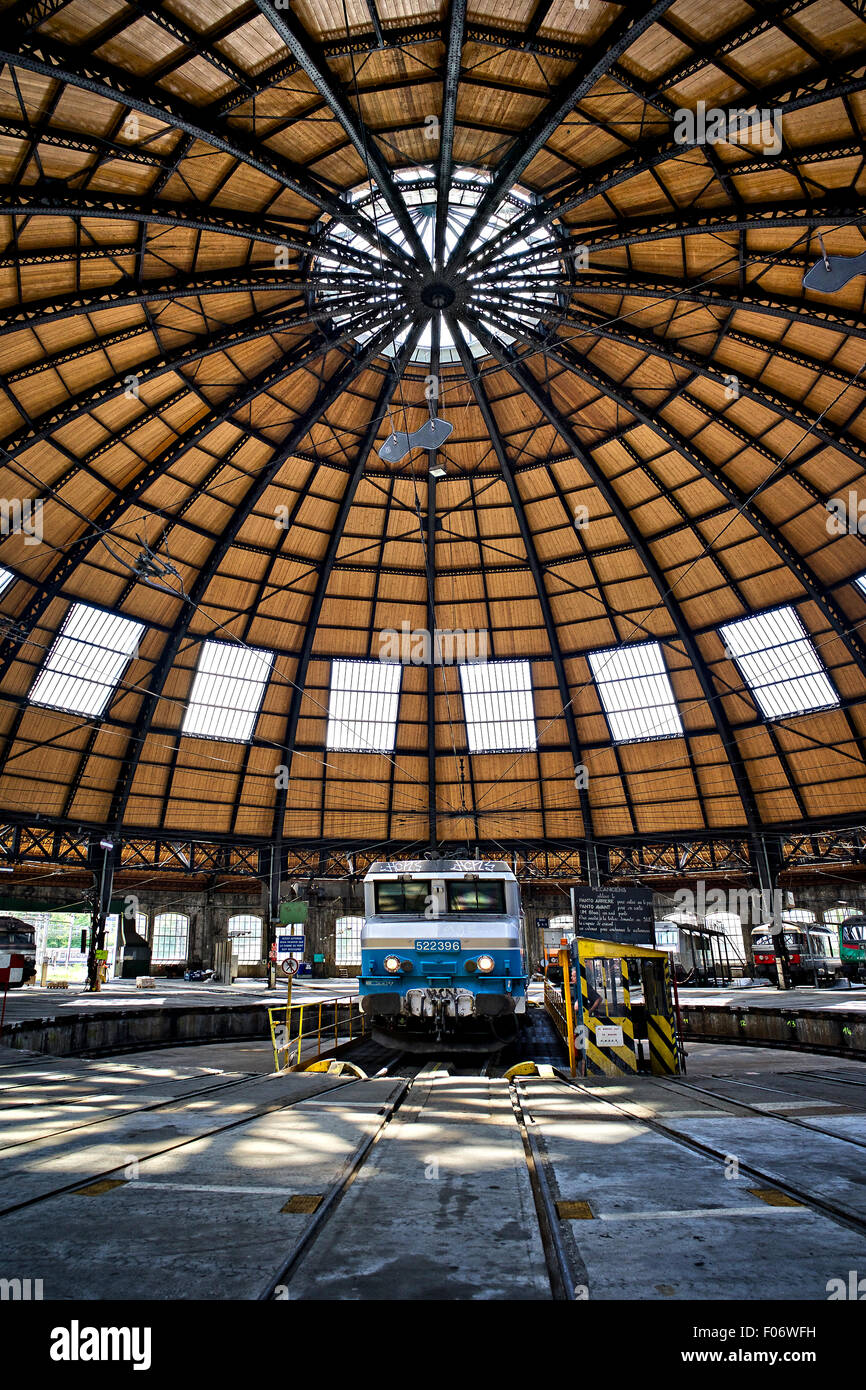 France, Savoie, Chambery, the engine roundhouse, the Rotunda Stock ...