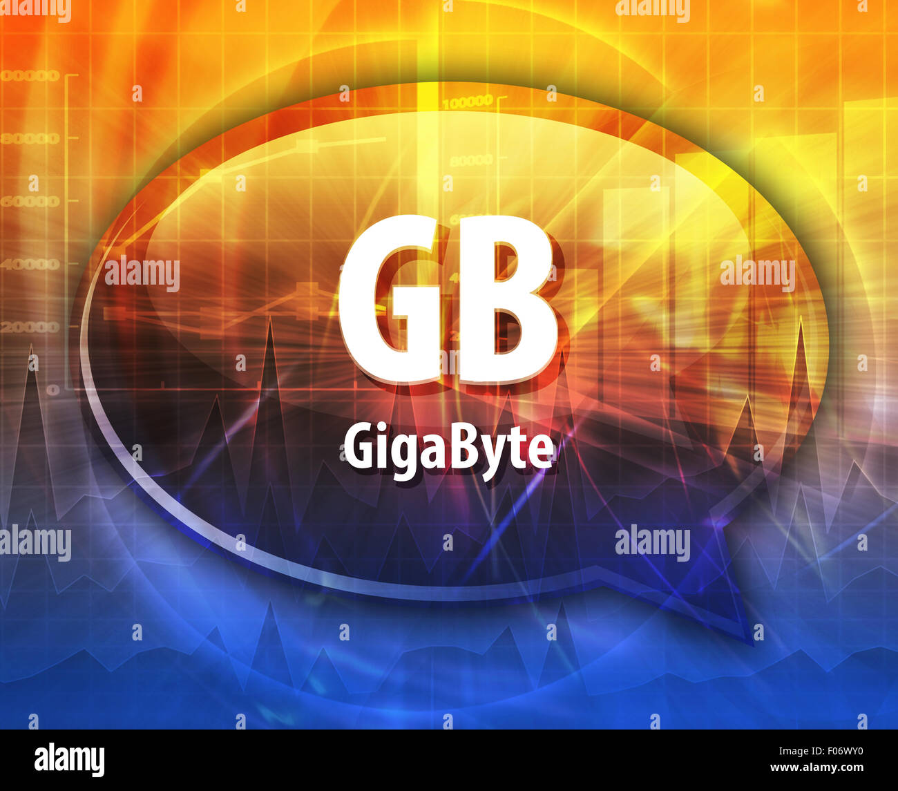 Speech bubble illustration of information technology acronym ...