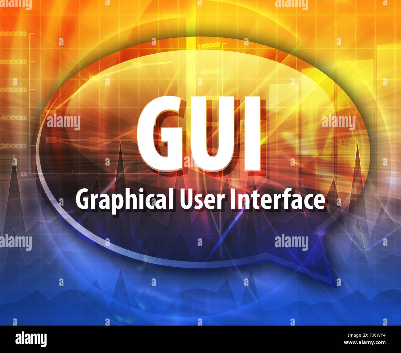 Speech bubble illustration of information technology acronym ...