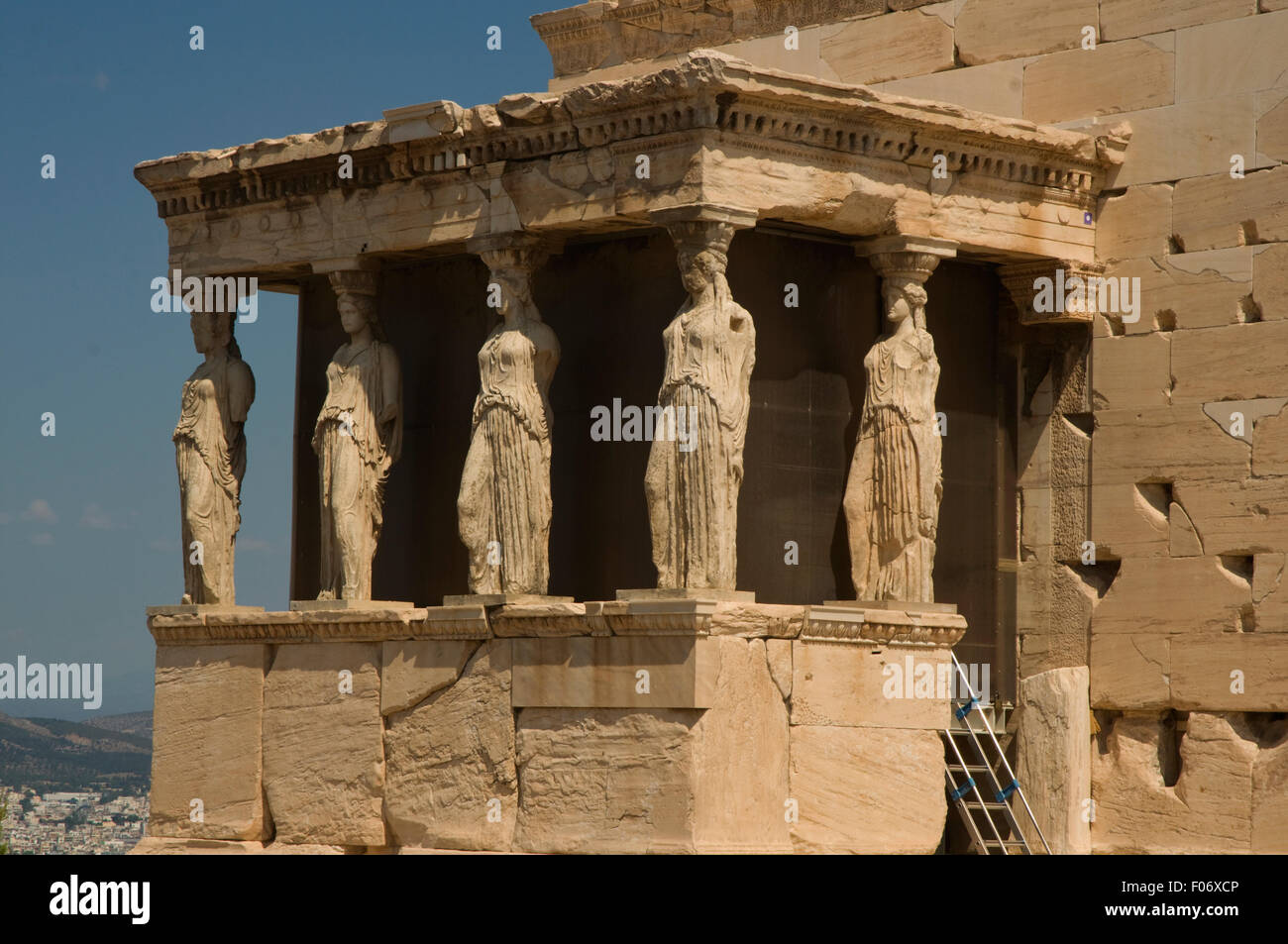 EUROPE, GREECE, Athens, the Acropolis, the Erechtheion (BC 421) with ...
