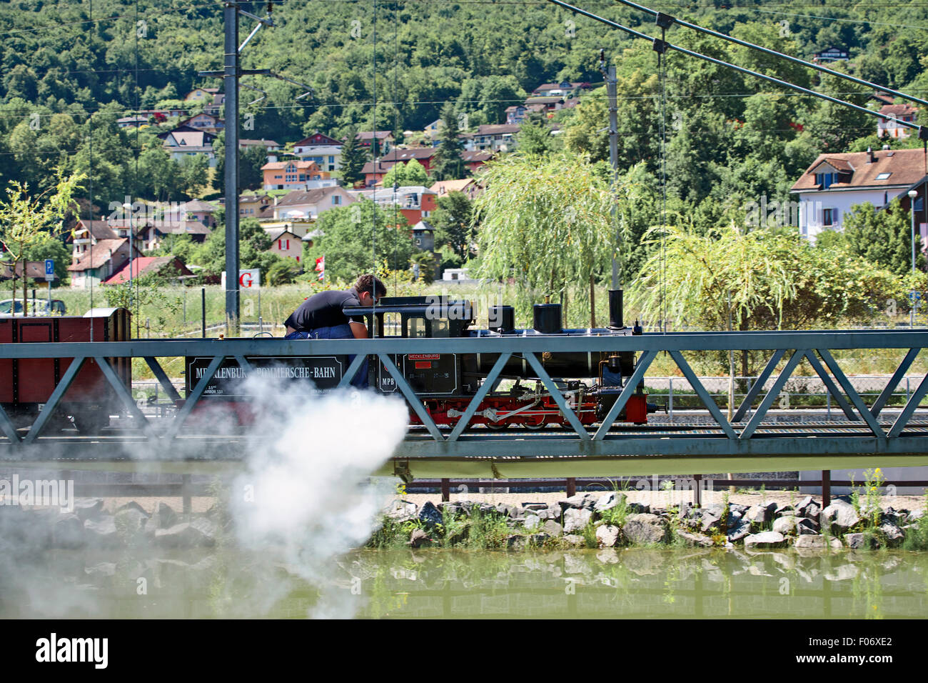 Swiss, Valais, Le Bouveret, the Swiss Vapeur Park Stock Photo - Alamy