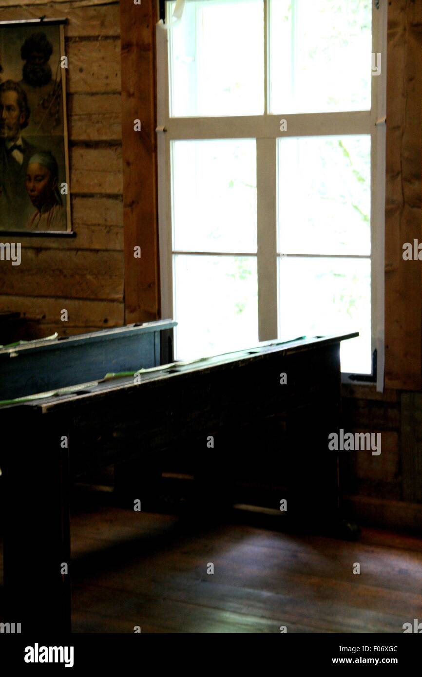 Old School Desk Stock Photo - Alamy