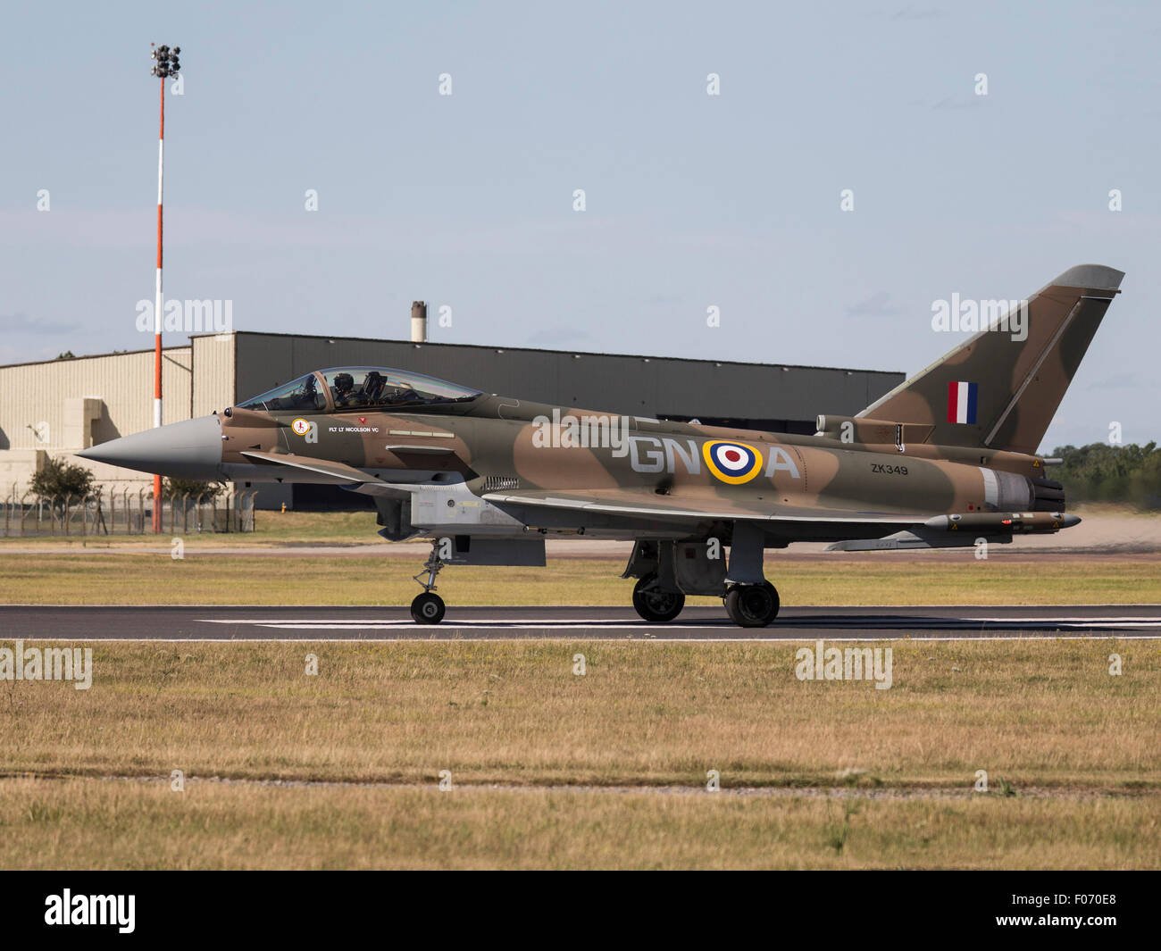 Eurofighter Typhoon GR4 jet in Battle of Britain livery flying at the ...