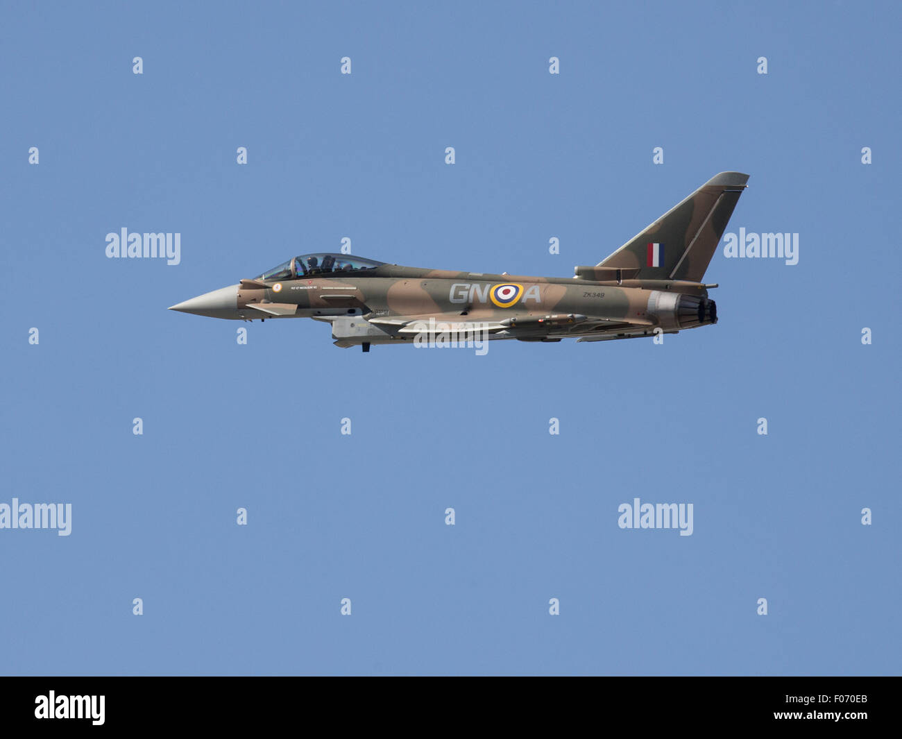 Eurofighter Typhoon GR4 jet in Battle of Britain livery flying at the ...