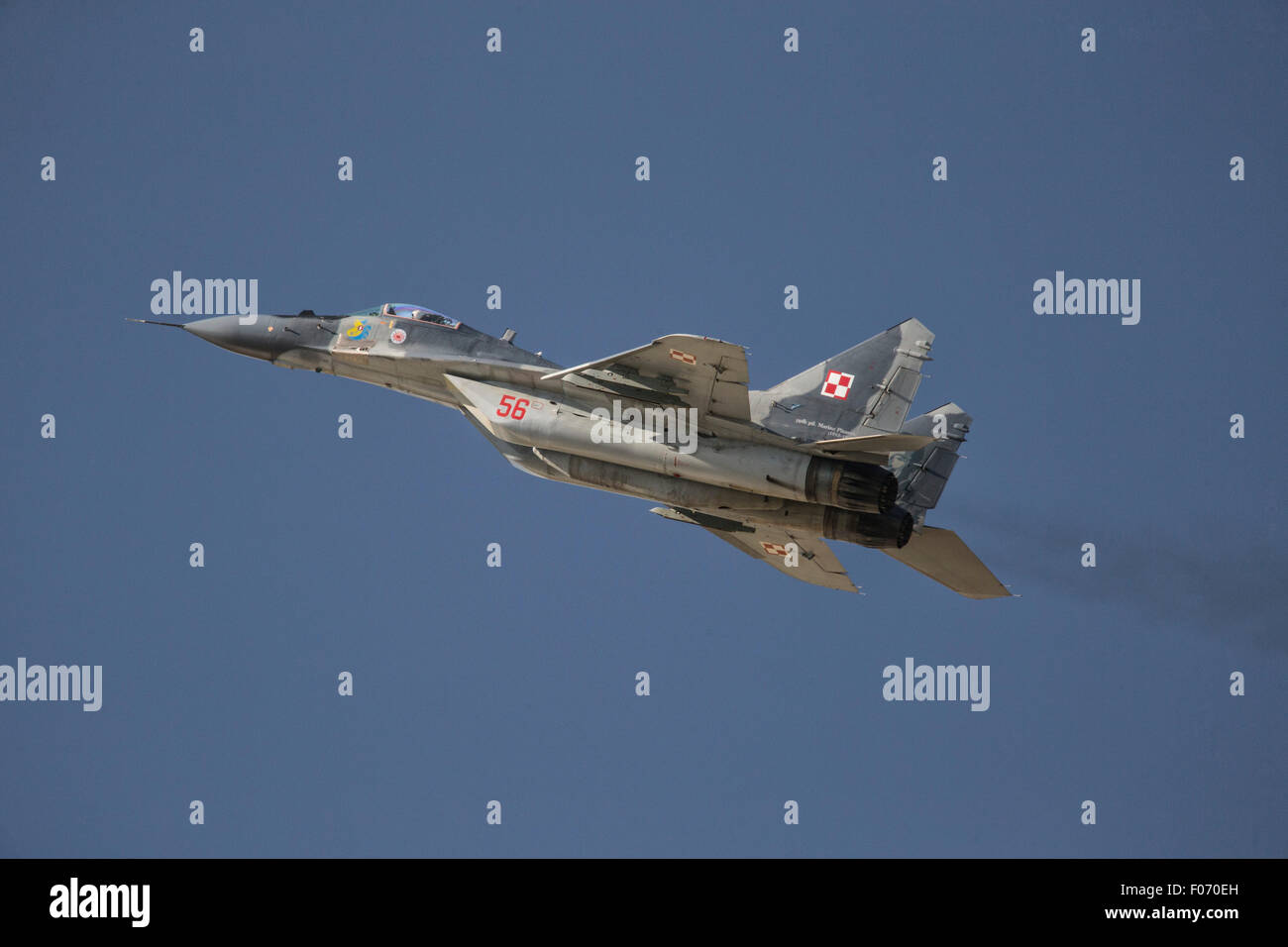 Polish Air force Mikoyan Mig-29 jet fighter at the 2015 Royal ...