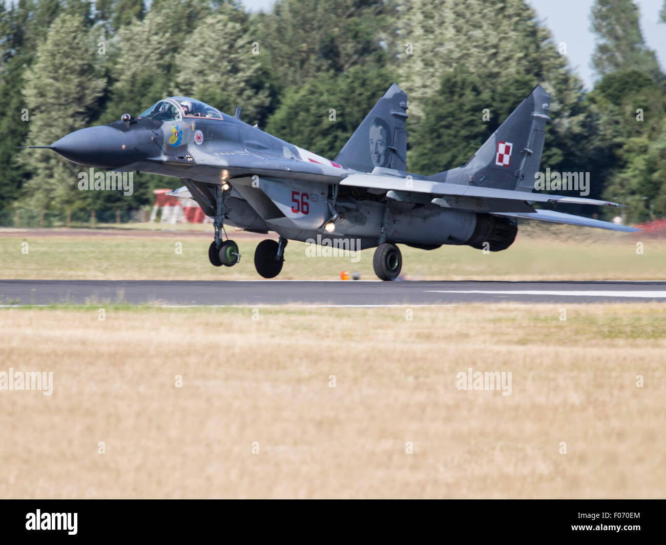 Polish Air force Mikoyan Mig-29 jet fighter at the 2015 Royal ...