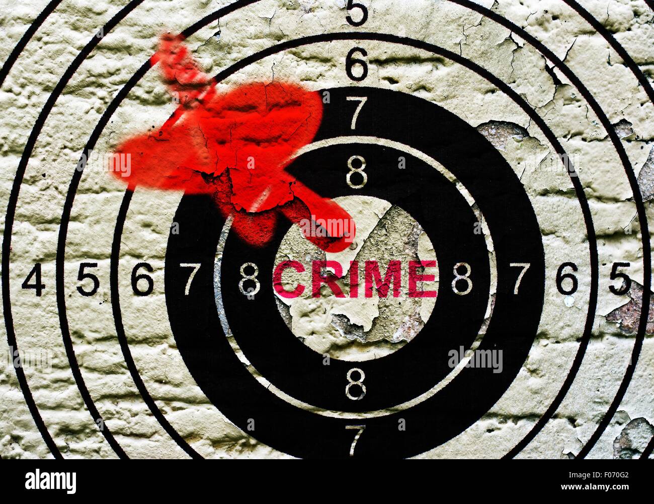 Crime target on grunge background Stock Photo - Alamy
