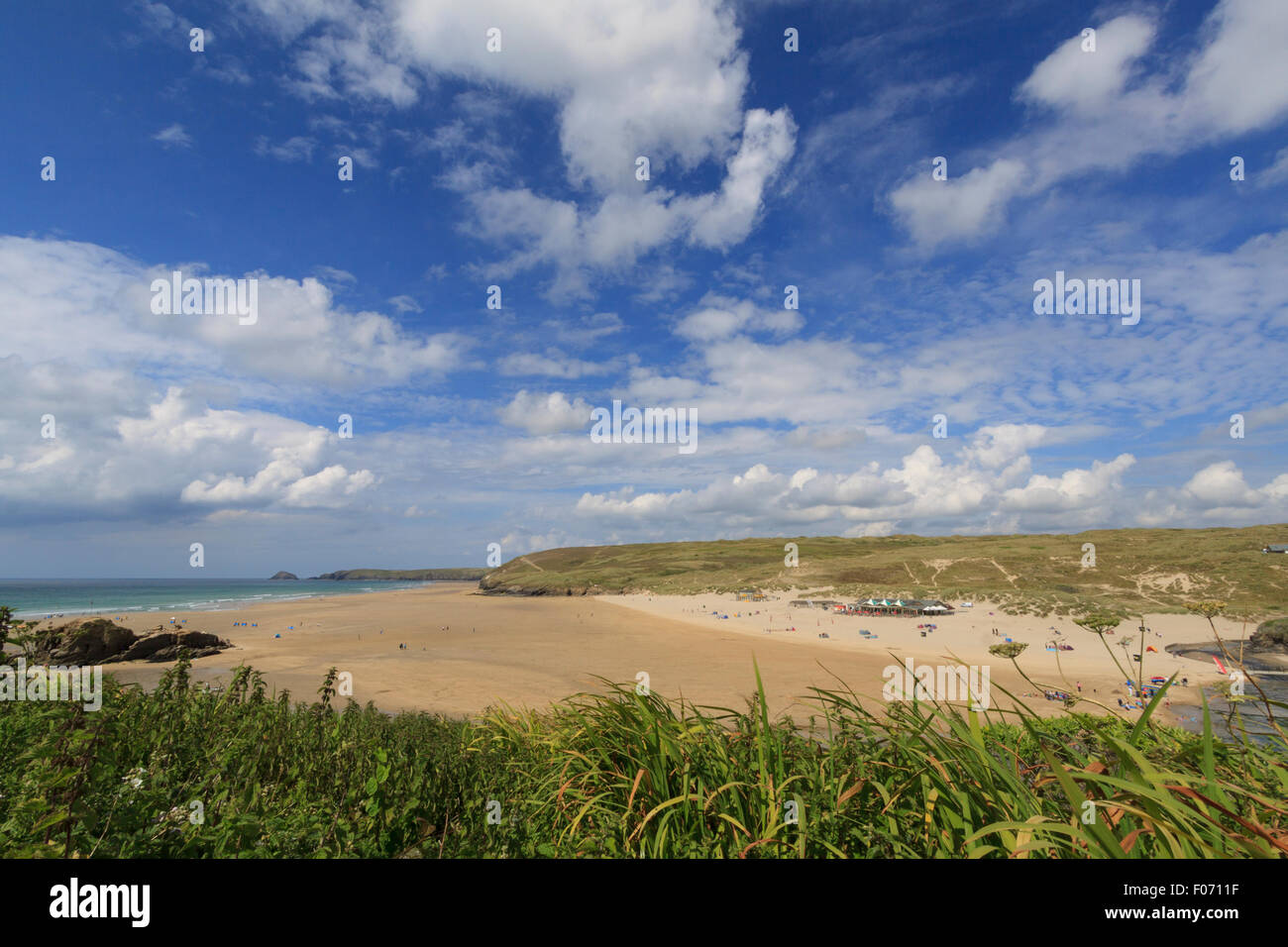 Perranporth beach perranporth town in hi-res stock photography and ...