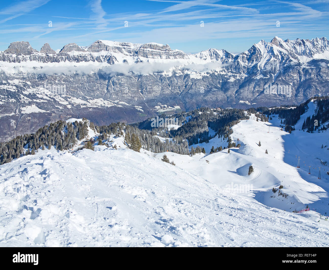 Winter in the swiss alps, Switzerland Stock Photo - Alamy