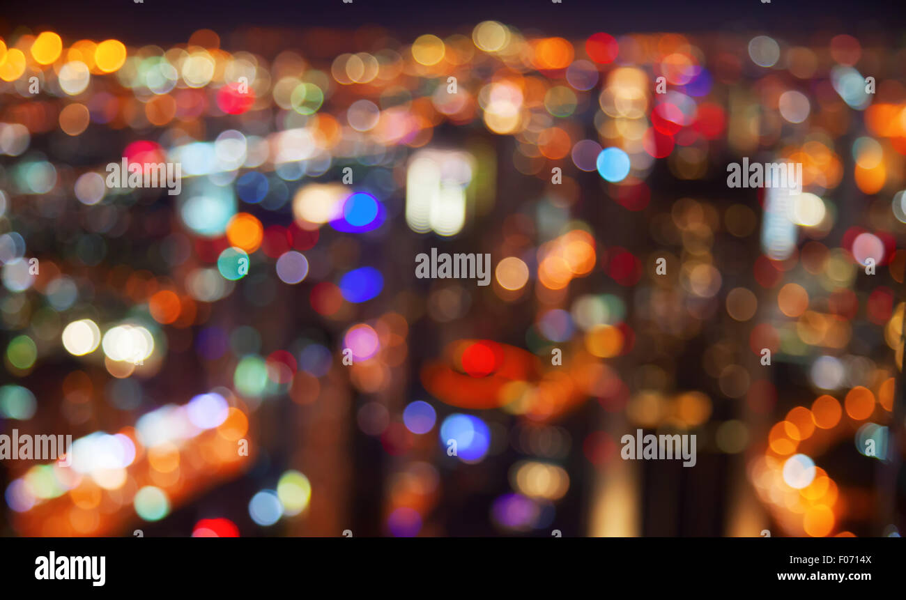 Night lights of the big city Stock Photo - Alamy