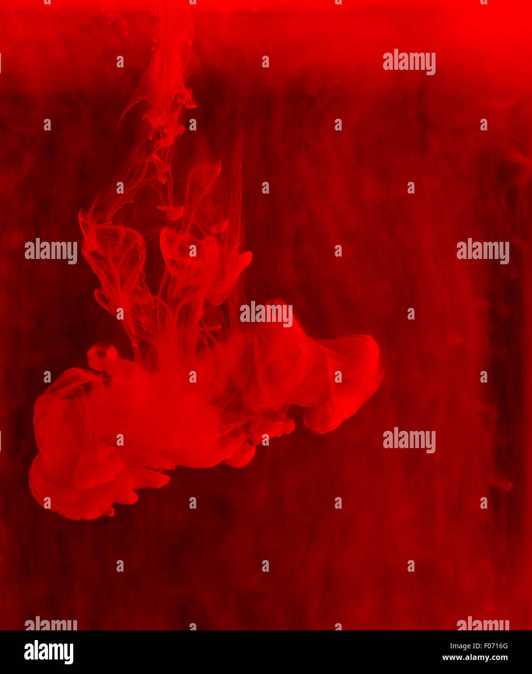 Red Ink in water Stock Photo - Alamy