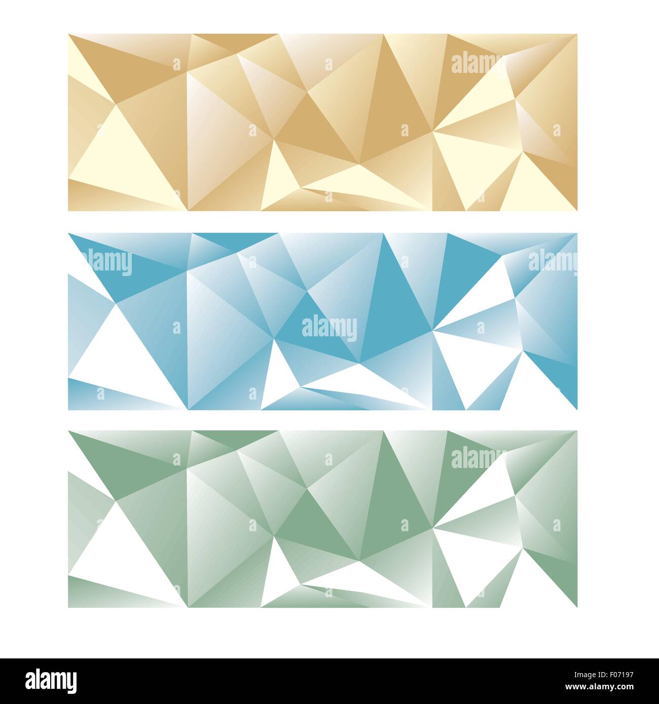 Abstract low poly panoramic background banners vector illustration ...