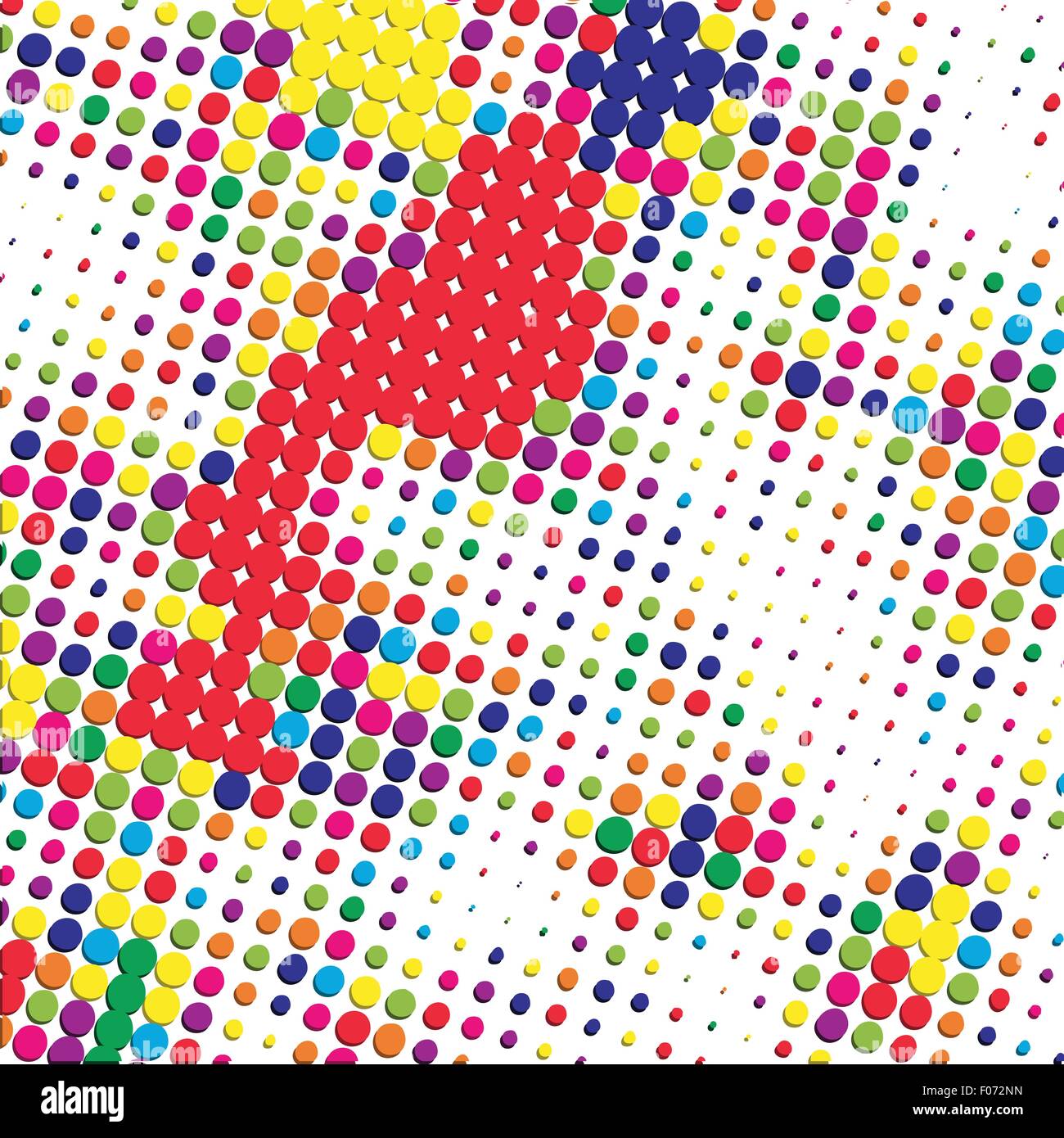 bright color halftone background vector illustration Stock Vector Image ...