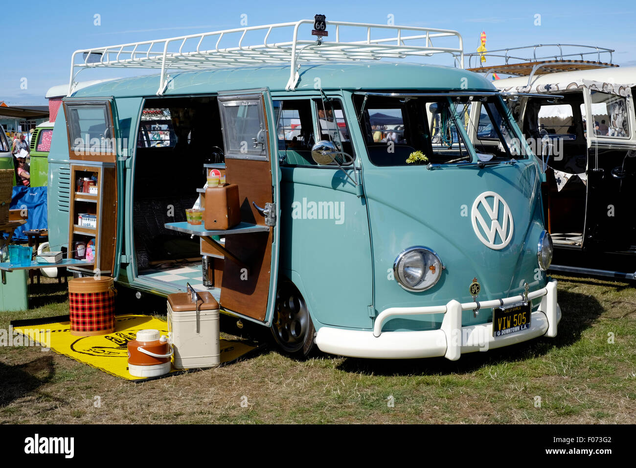 volkswagen camper van at the vw car show on southsea common england uk ...