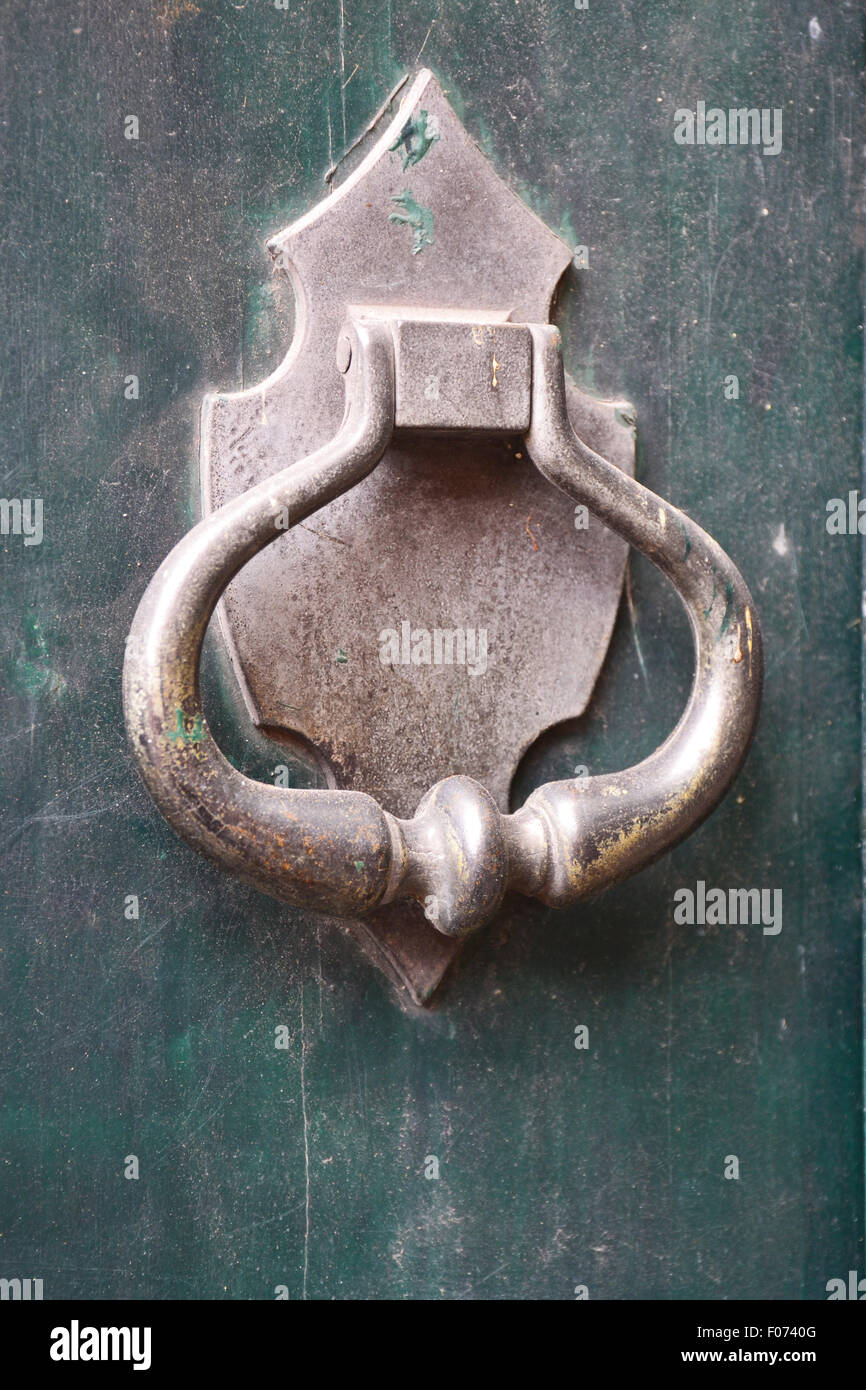 Old door handle Stock Photo - Alamy