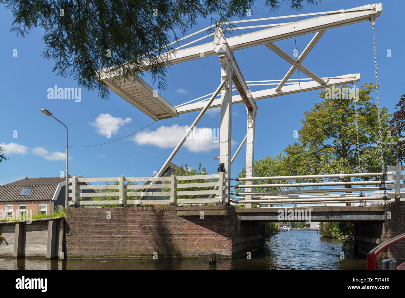 The renewed ''Strawberry Bridge " ( Aardbeien brug ) a drawbridge ...