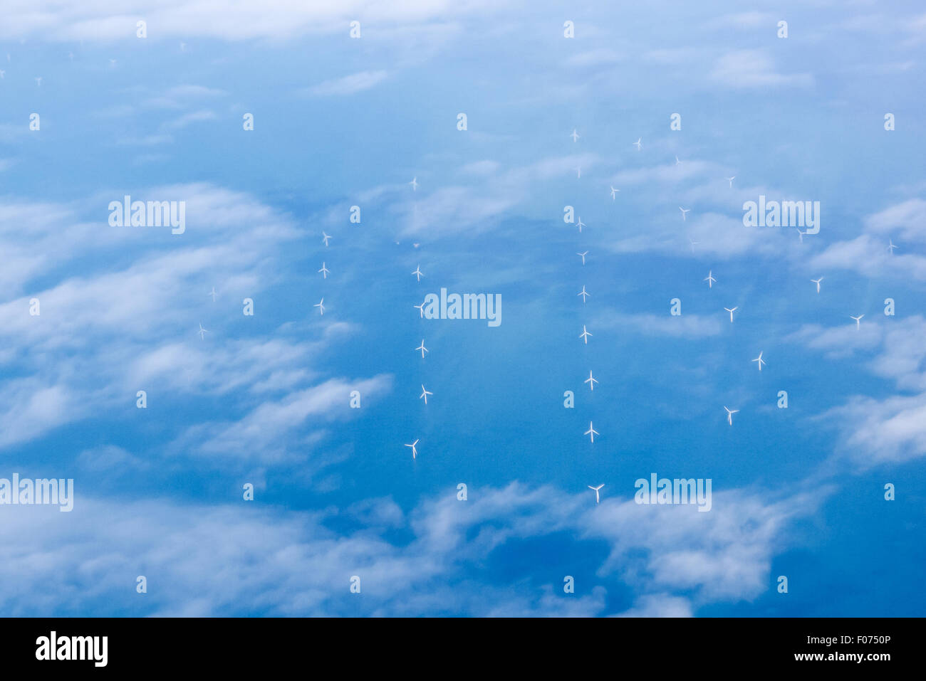 Wind turbines in english channel hi-res stock photography and images ...