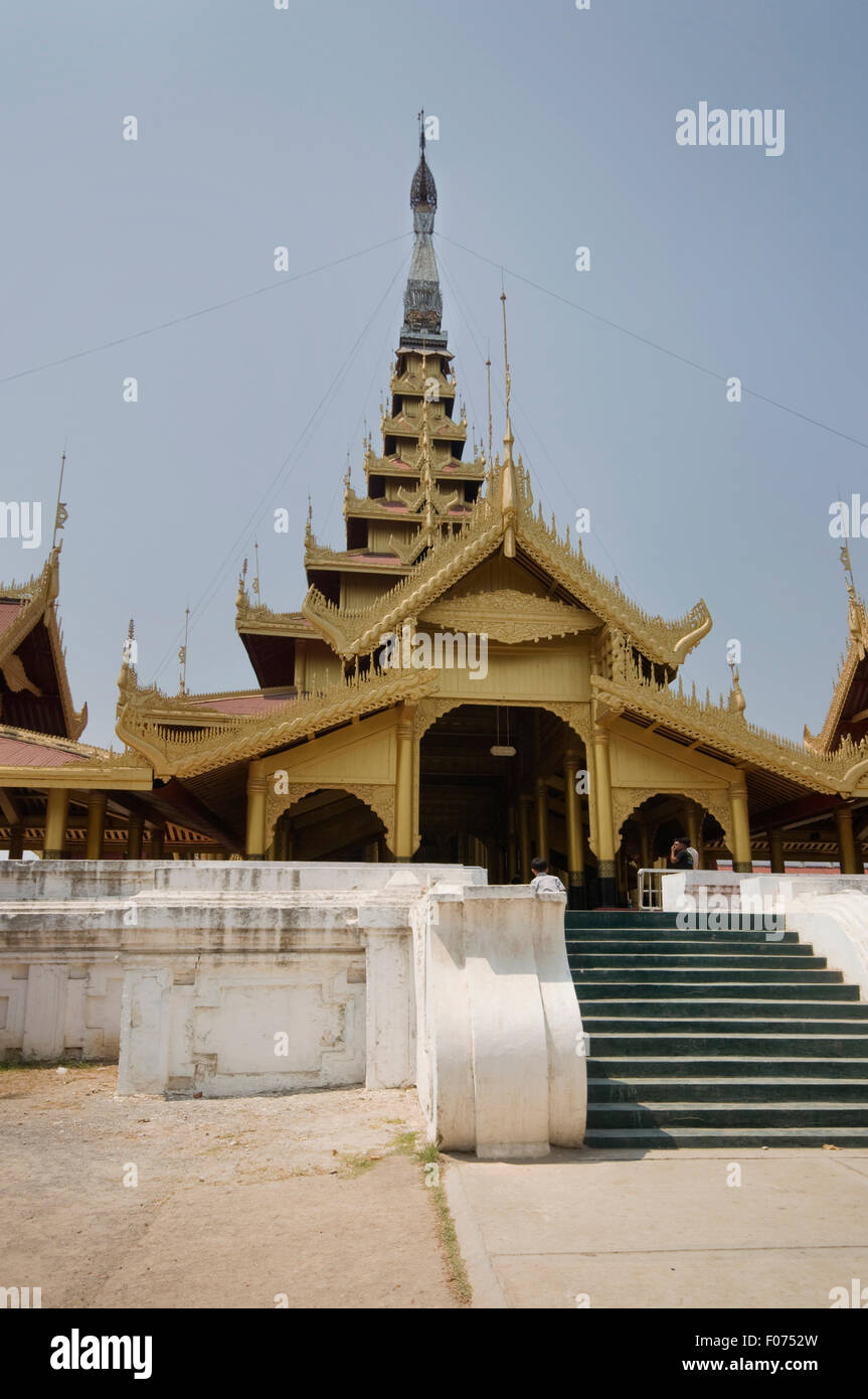 ASIA, MYANMAR (BURMA), Mandalay, Royal Palace (originally built by King ...