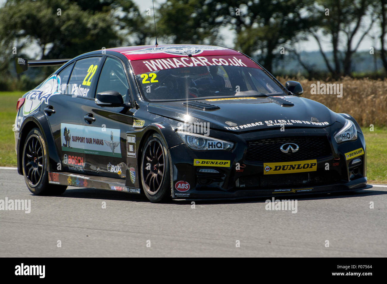 Norwich, Norfolk, UK. 09th Aug, 2015. Derek Palmer Jr and Infiniti ...