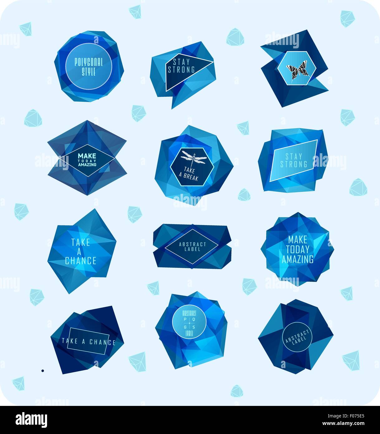 Polygonal chart of triangles Stock Vector Images - Alamy