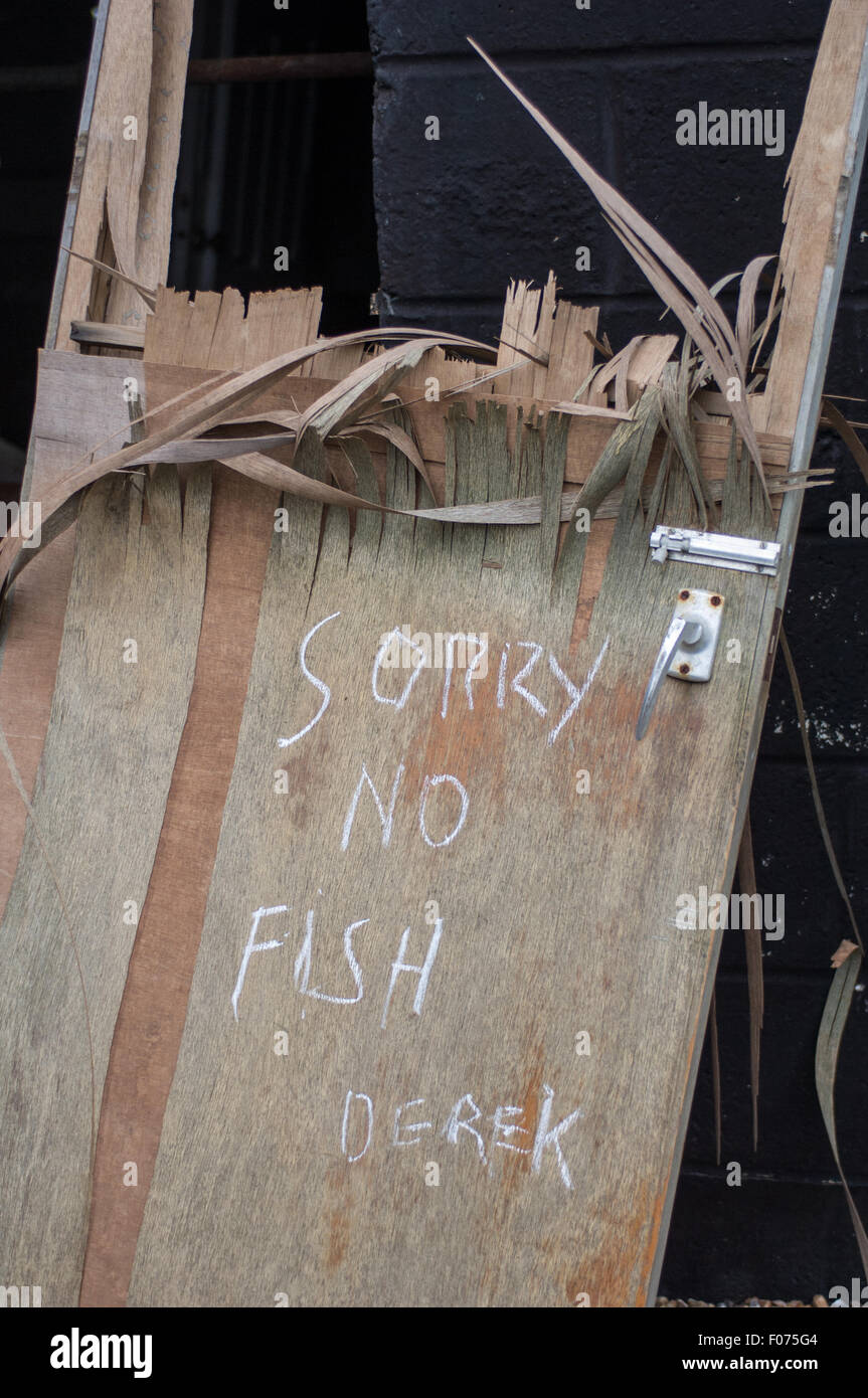 Broken signboard hi-res stock photography and images - Alamy