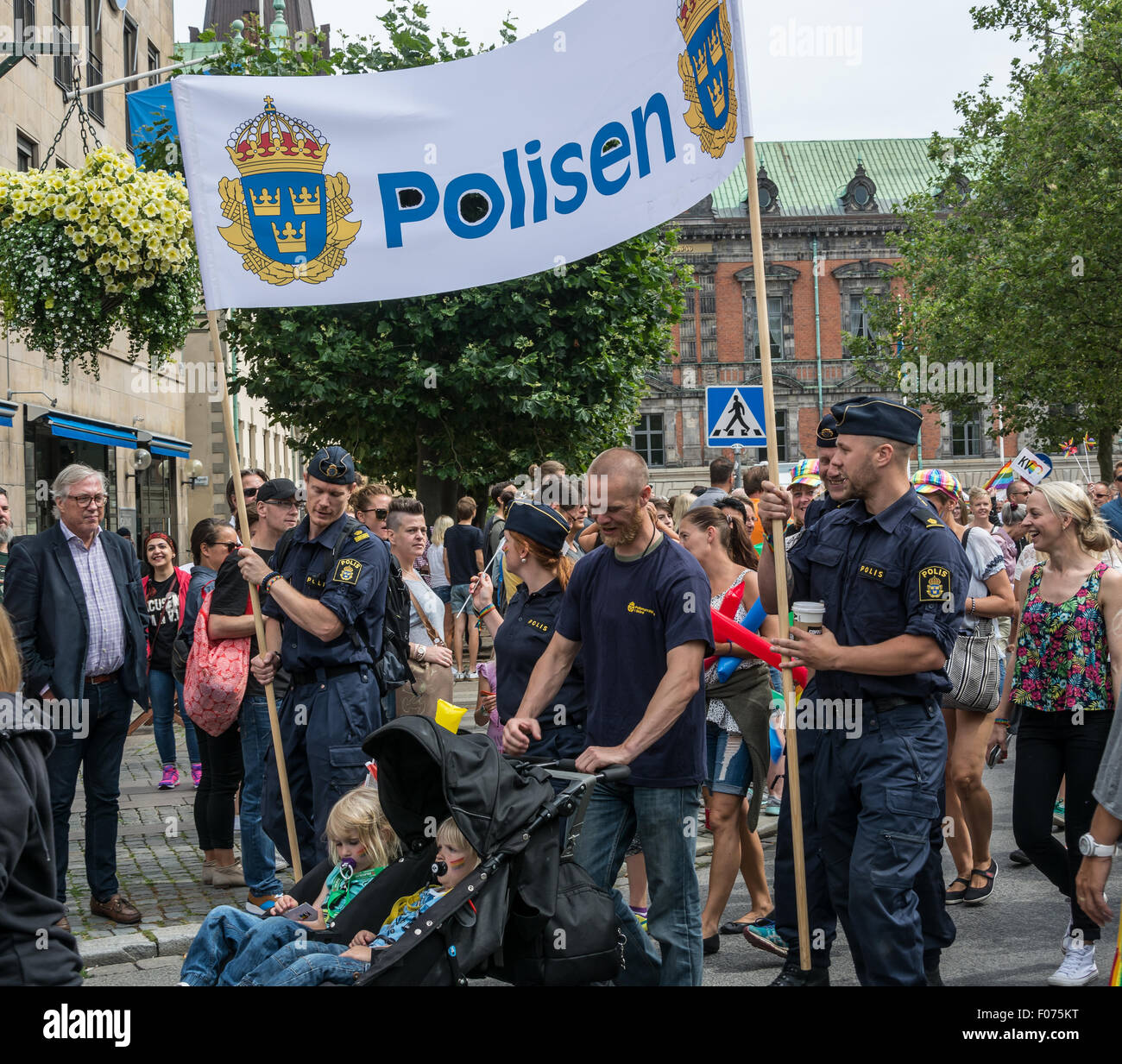 Malmö, Sweden. 08th Aug, 2015. The police force participated in the ...