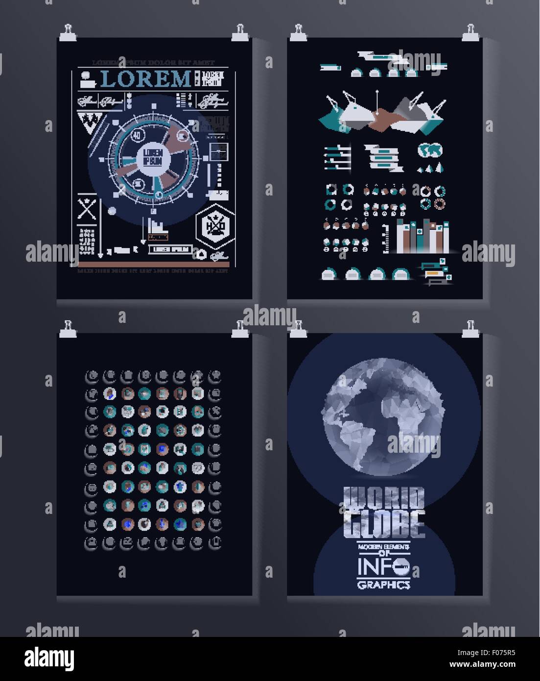 Modern infographic poster. Background Stock Vector Image & Art - Alamy