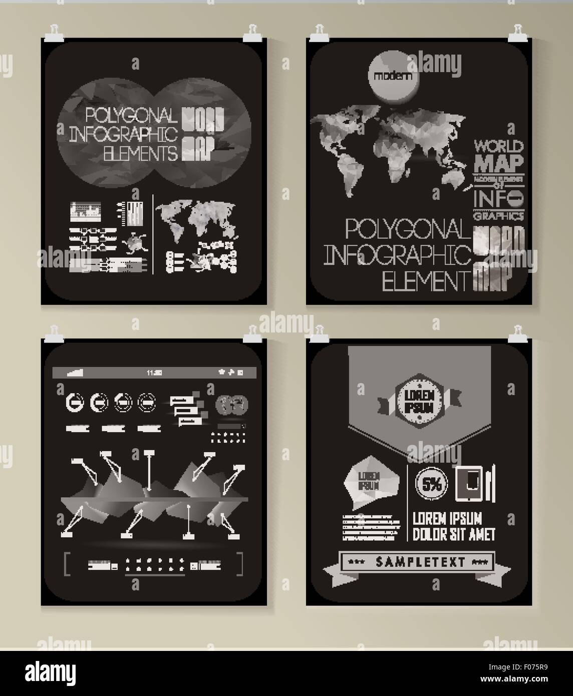 Modern infographic poster. Background Stock Vector Image & Art - Alamy